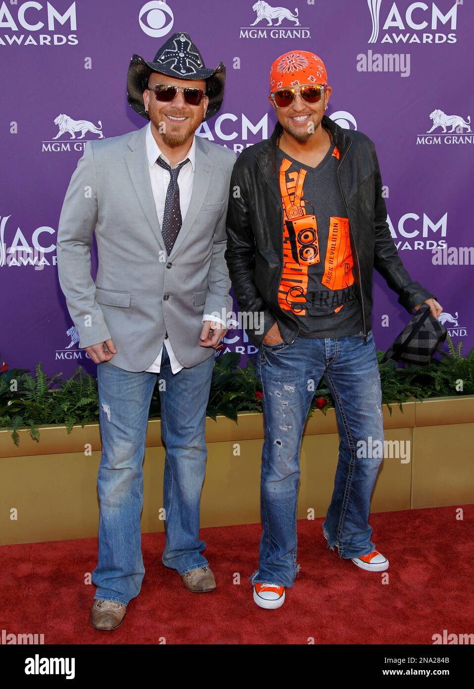 Chris Lucas, left, and Preston Brust of musical group LoCash Cowboys ...