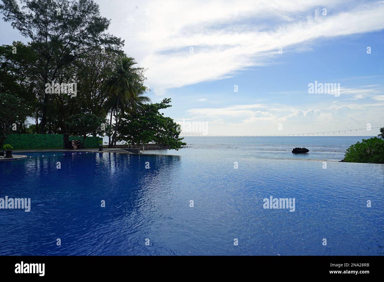 Anyer Beach at Mambruk Horel and Resort, Anyer, Banten, Indonesia Stock ...