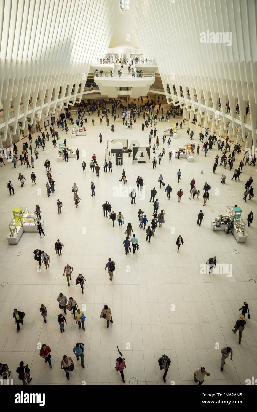 The Oculus, World Trade Center Transportation Hub, Manhattan, NYC, USA ...