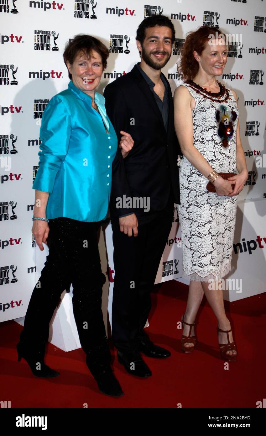 Left to right, English actress Celia Imrie, Italian actor Glen ...