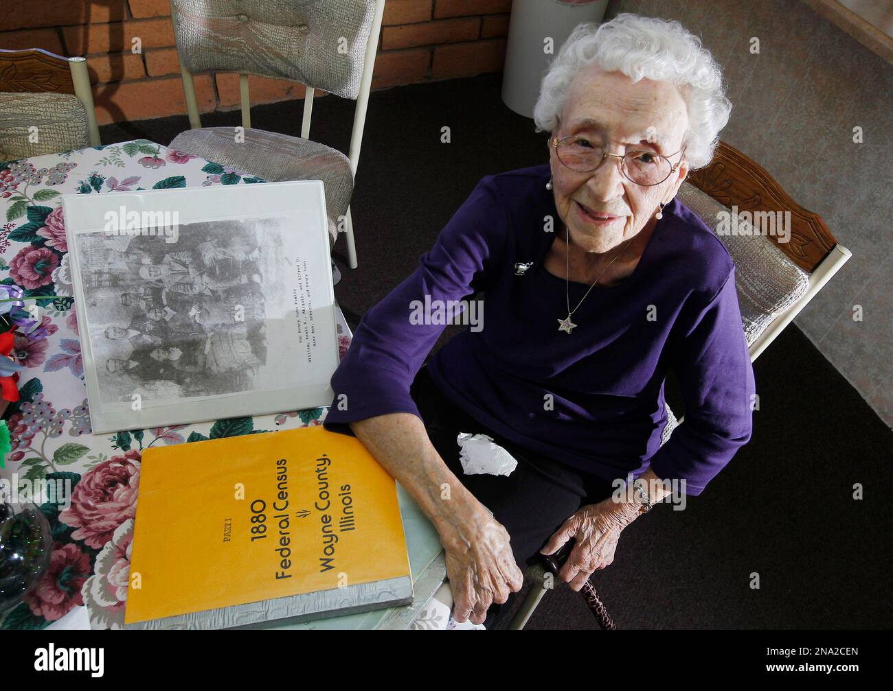 In this March 30, 2012, photo, Verla Morris, who will turn 100 later ...