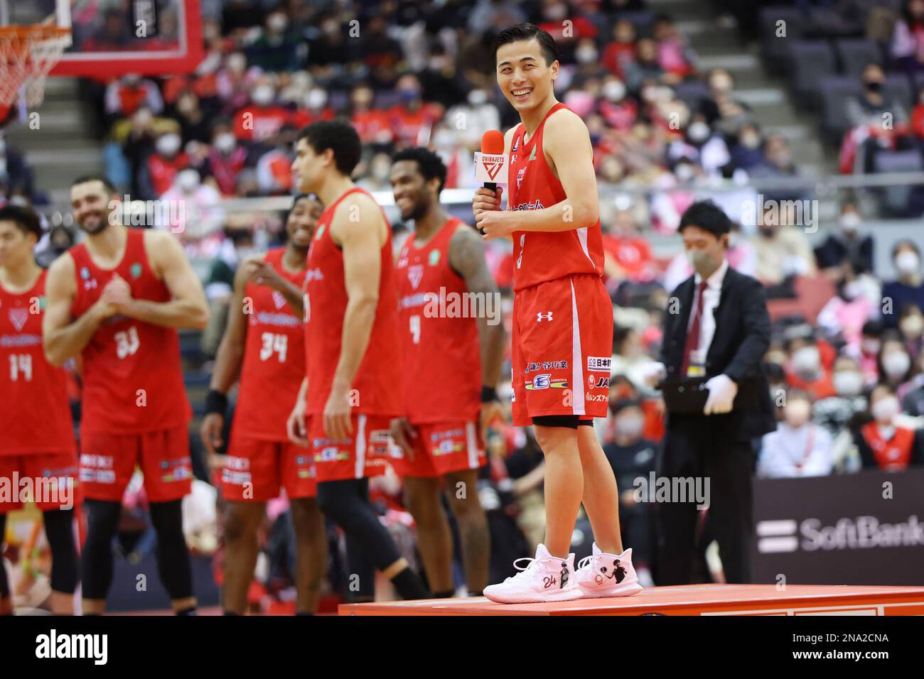 Funabashi Arena, Chiba, Japan. 12th Feb, 2023. Yuki Togashi (Jets ...