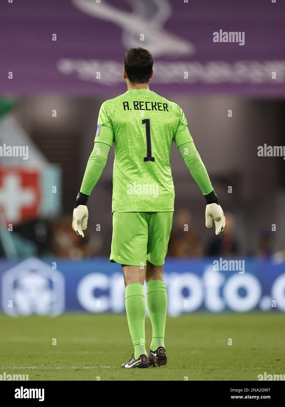 DOHA - Brazil goalkeeper Alisson during the FIFA World Cup Qatar 2022 ...