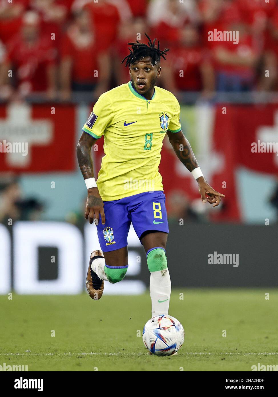 DOHA - Fred of Brazil during the FIFA World Cup Qatar 2022 group G ...