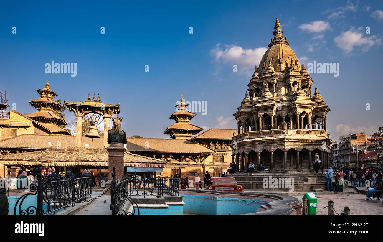 Ancient and historical place in Patan Lalitpur, Nepal Stock Photo - Alamy