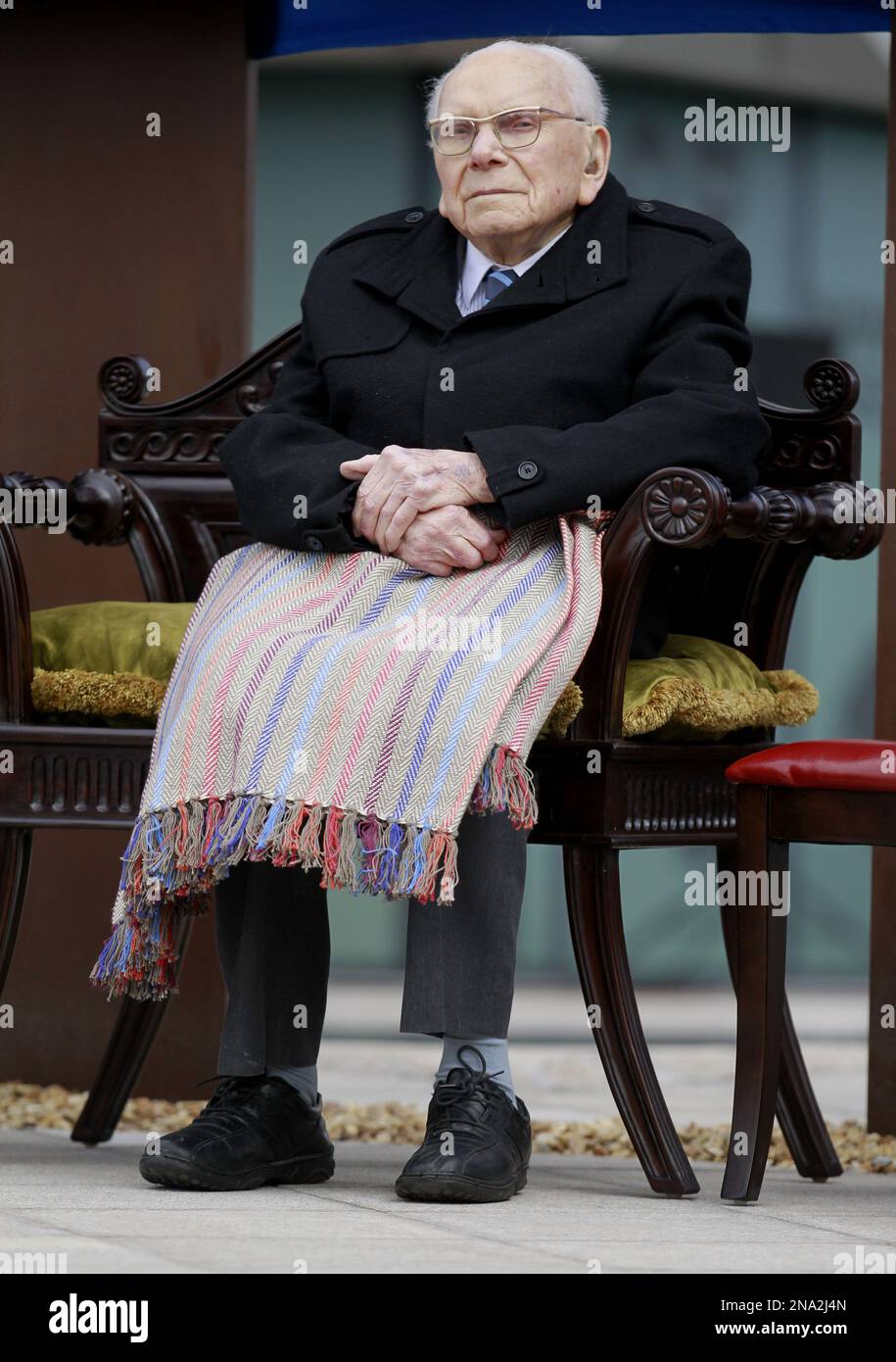 Cyril Quigley, aged 105, from Belfast who witnessed the Titanic being ...