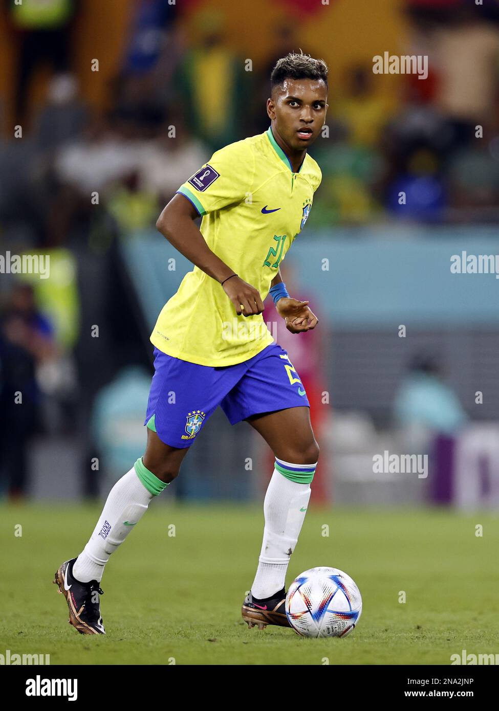 DOHA - Rodrygo of Brazil during the FIFA World Cup Qatar 2022 group G ...