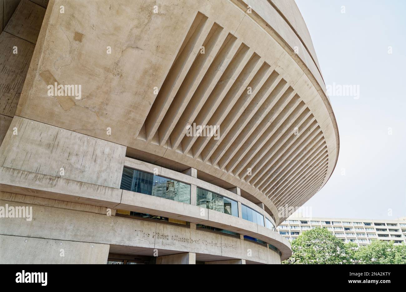 Boston Christian Science Plaza: Fan-shaped Sunday School Building shows ...