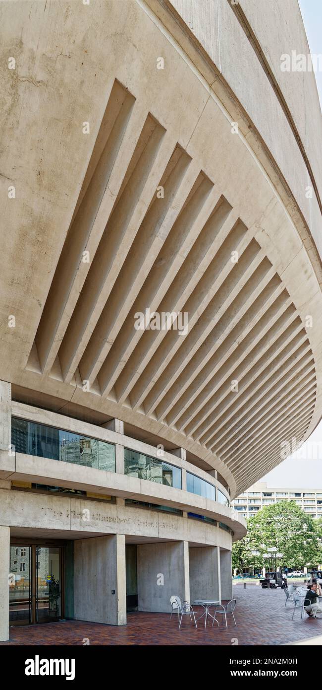 Boston Christian Science Plaza: Fan-shaped Sunday School Building shows ...
