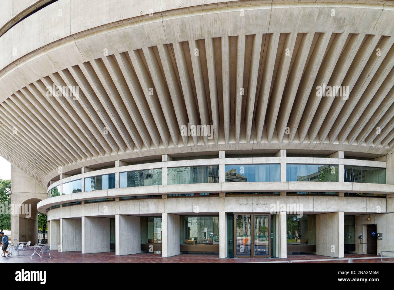 Boston Christian Science Plaza: Fan-shaped Sunday School Building shows ...