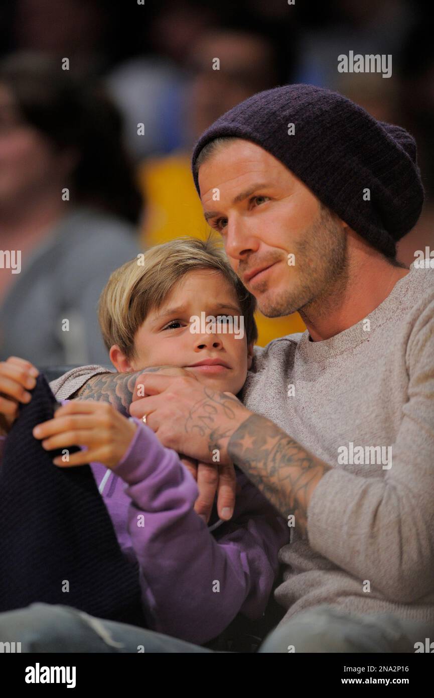 David Beckham Family Basketball Game