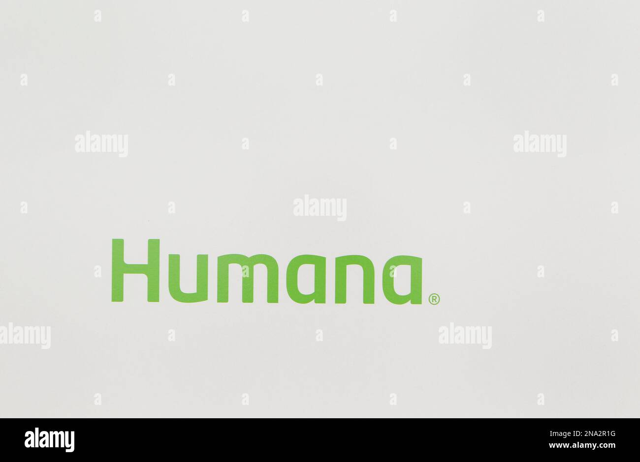 Humana signage is displayed at the Humana Well-Being Tour on Thursday ...