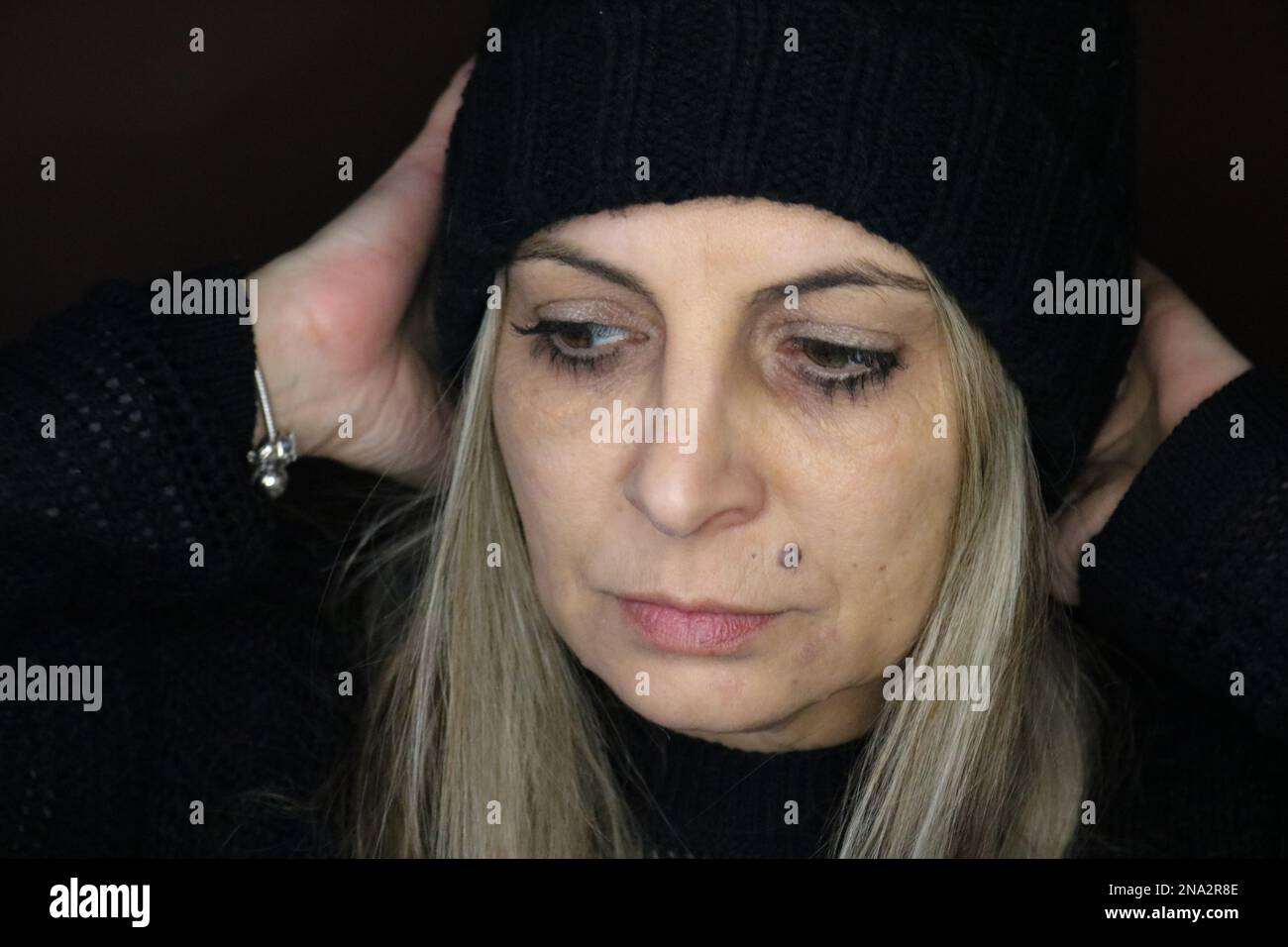 Sad lips hi-res stock photography and images - Alamy