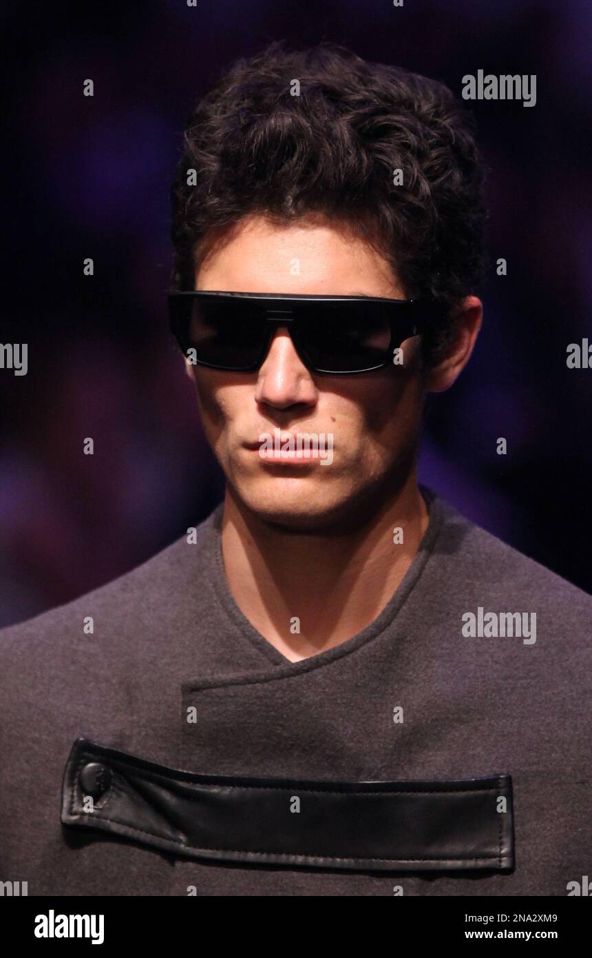 A model wears a creation by Mexico's designer Jose Maria Torre at the ...