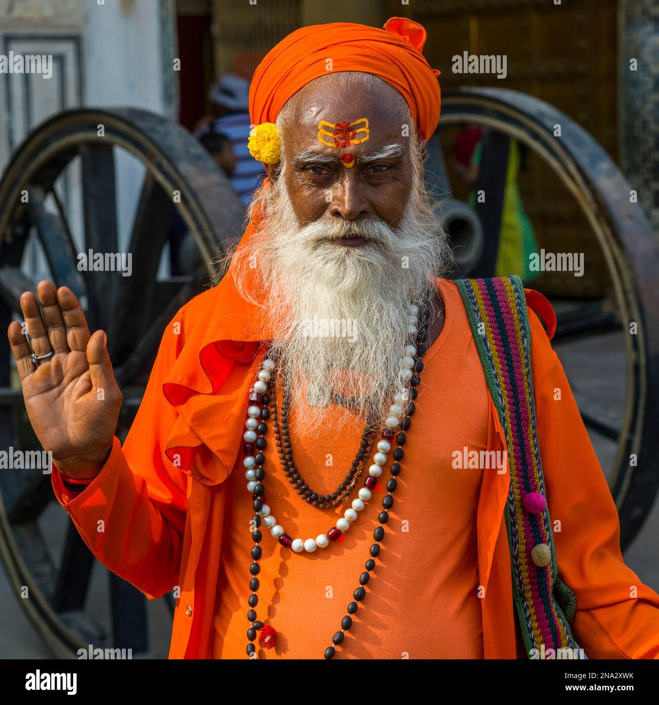 Portrait of a Hindu man; Jaipur, Rajasthan, India Stock Photo - Alamy