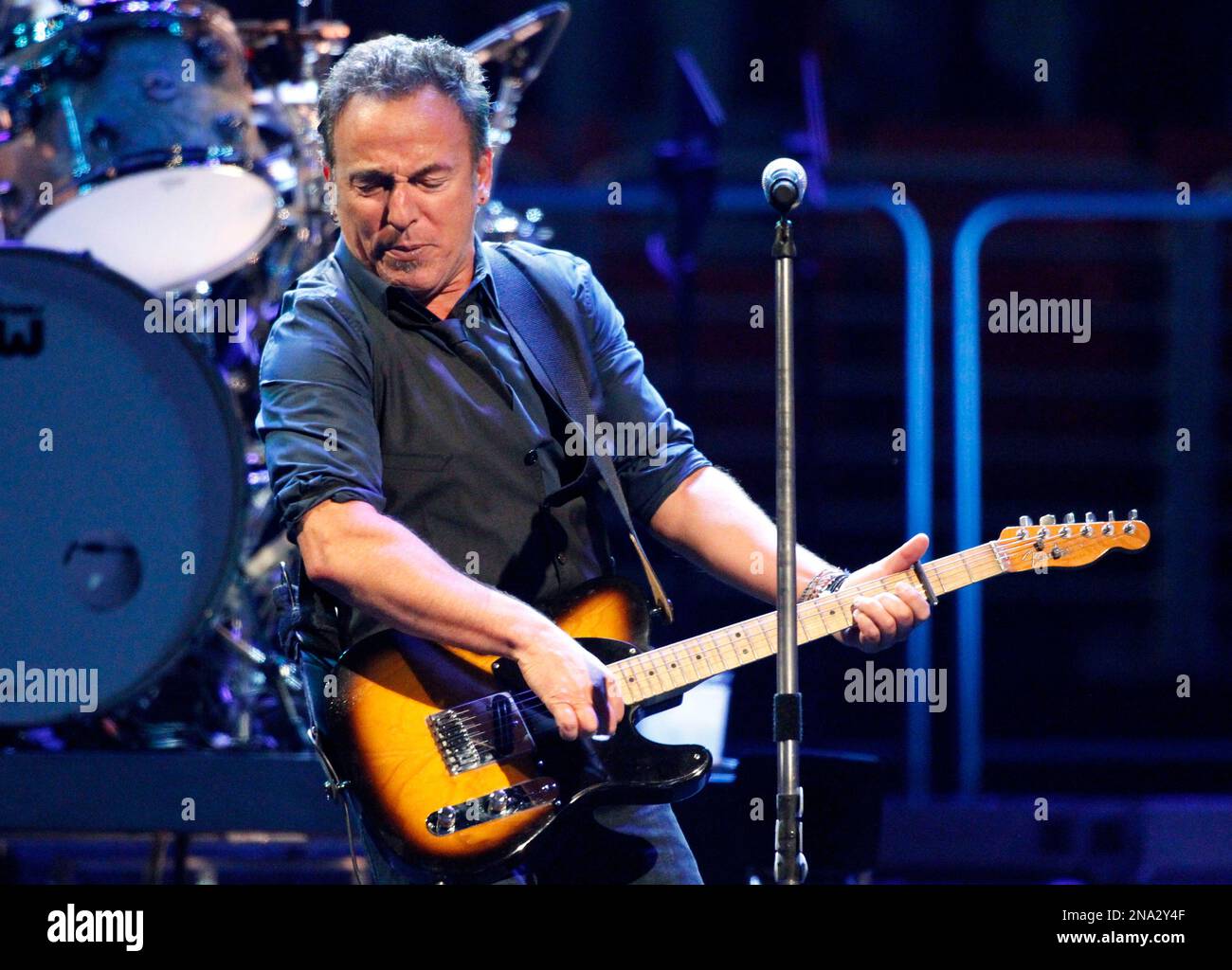 Bruce Springsteen and the E Street Band perform during the Wrecking ...