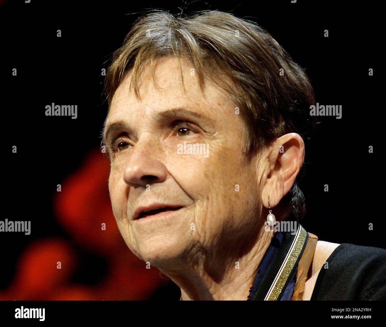 FILE - In this Nov. 15, 2006 file photo, poet Adrienne Rich addresses ...