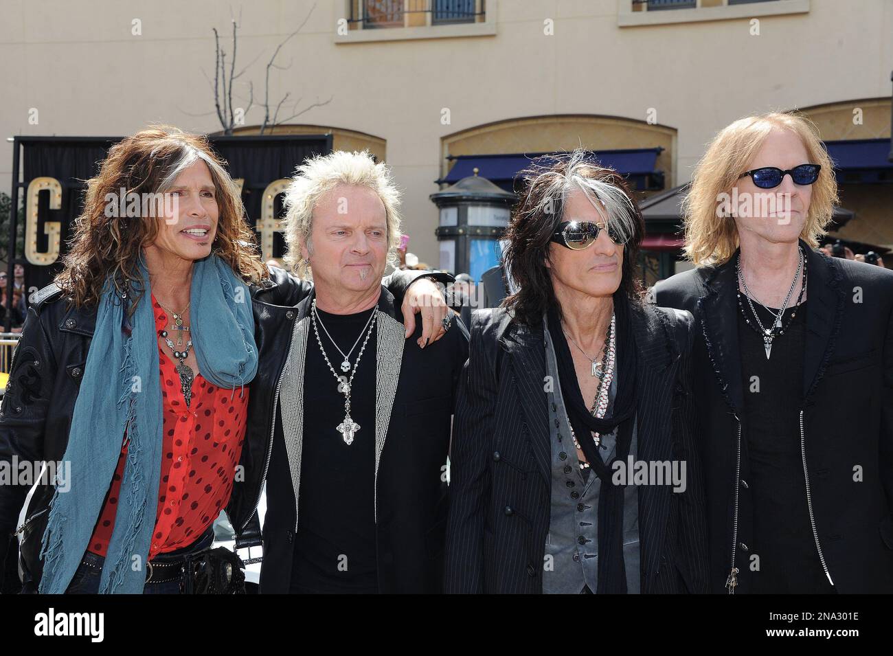 Steven Tyler, from left, Joey Kramer, Joe Perry, and Tom Hamilton of ...