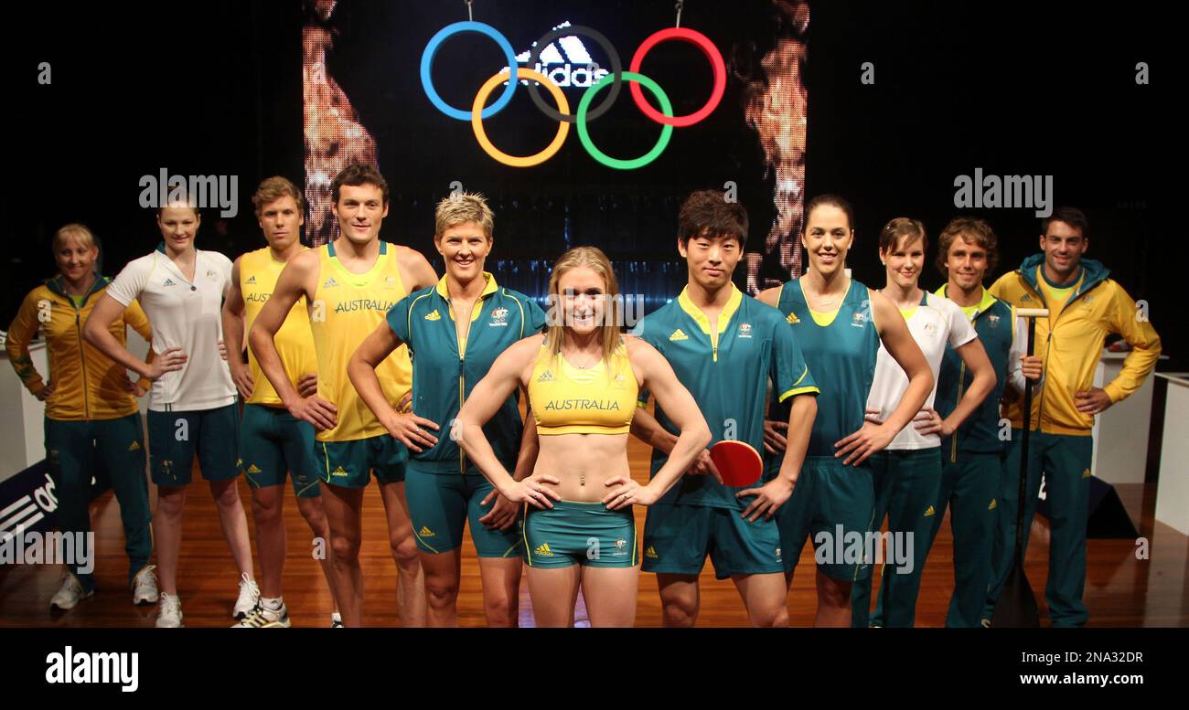 Australian Olympic athletes, from left to right, Jessica Schipper, Cate ...