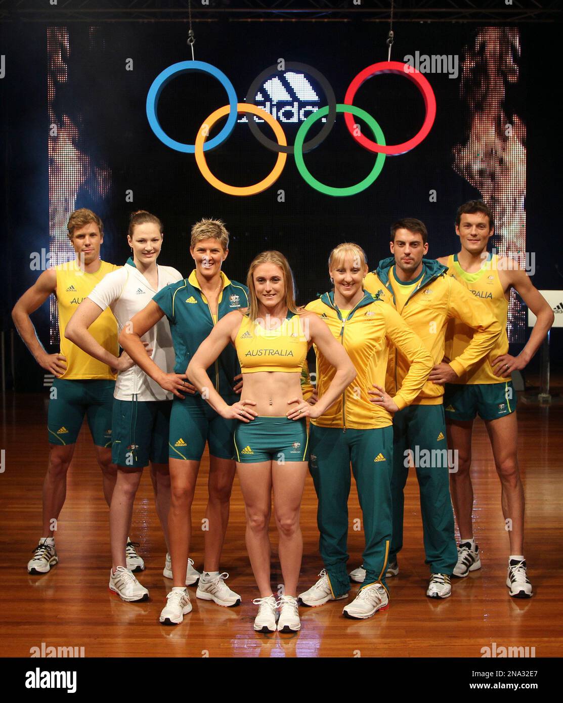 Australian Olympic athletes, from left to right, Henry Frayne, Cate ...