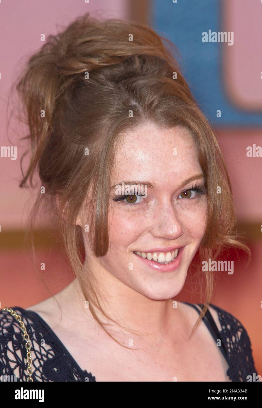 Actress Charlotte Spencer arrives at the 'Titanic 3D' UK film premiere ...