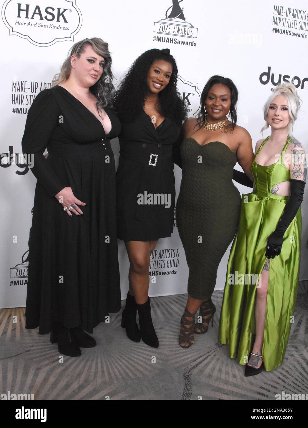 Beverly Hills, California, USA 11th February 2023 (L-R) Make-Up Artists ...