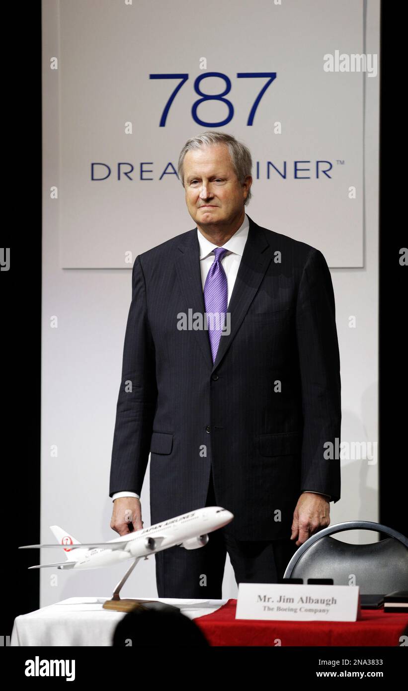 Boeing Commercial Airplanes president and CEO Jim Albaugh, is ...