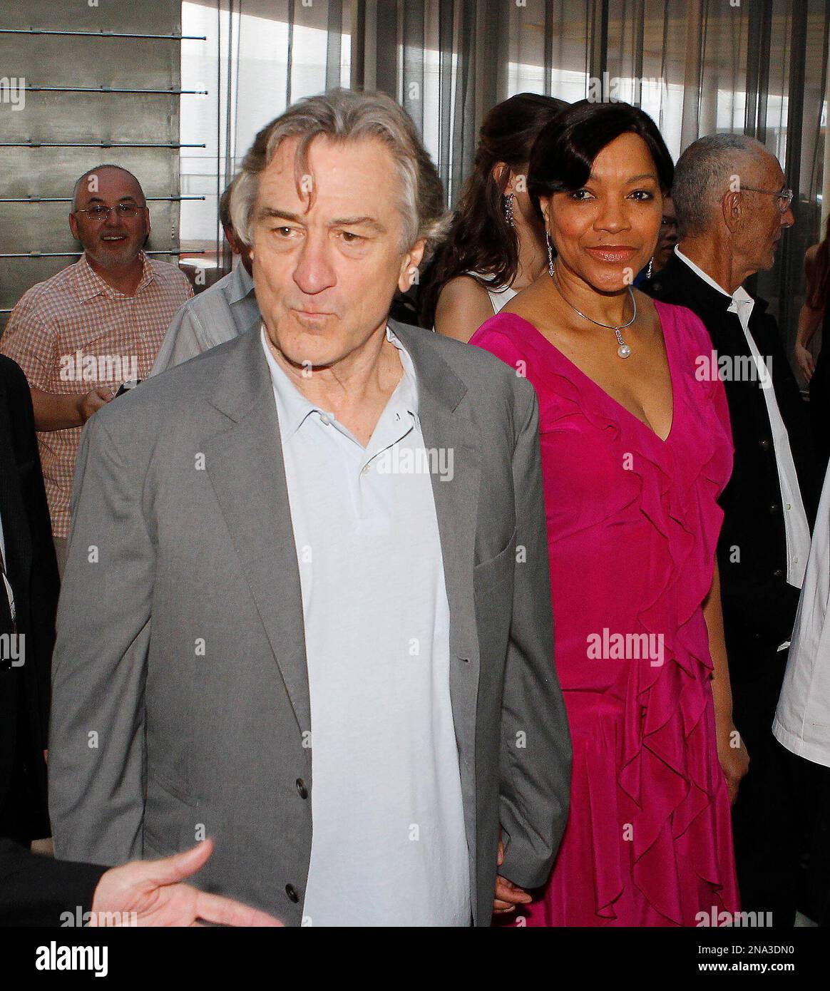 Actor Robert De Niro arrives with his wife Grace Hightower for the ...