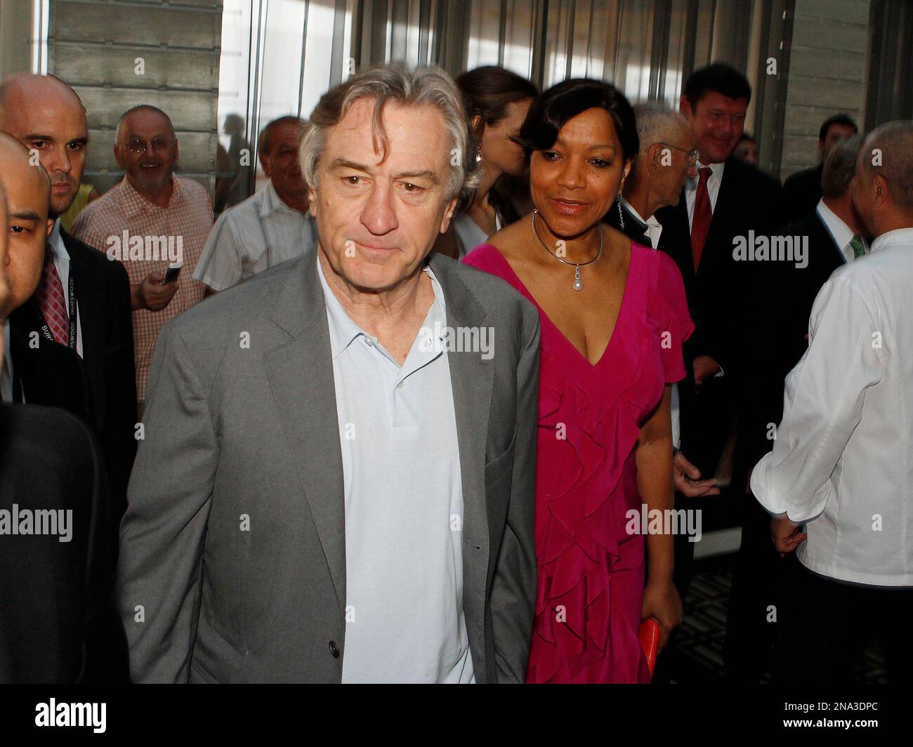 Actor Robert De Niro arrives with his wife Grace Hightower for the ...