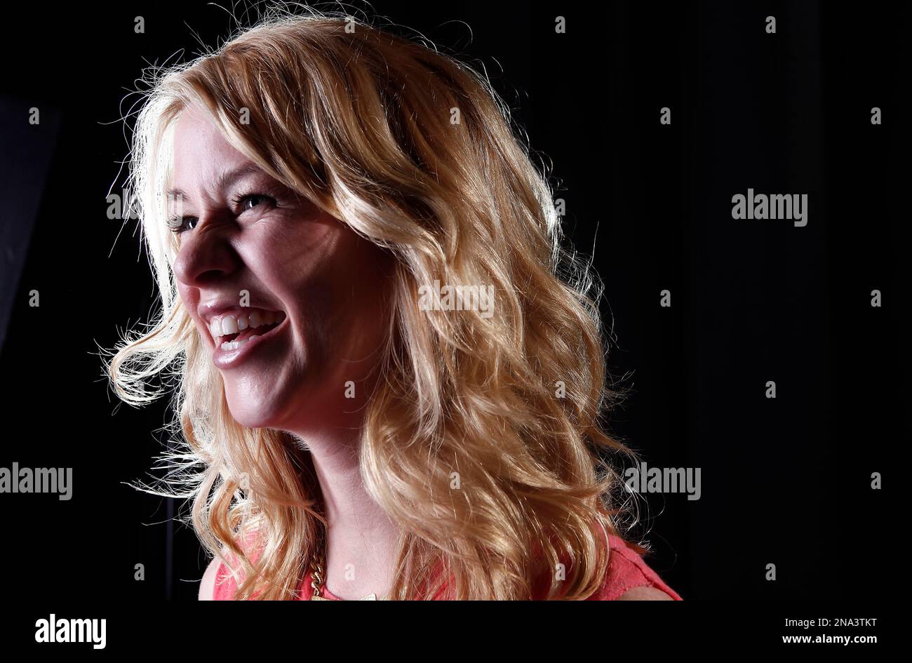 Actress Kim Shaw poses for a portrait Mar. 22, 2012 in New York. (AP ...