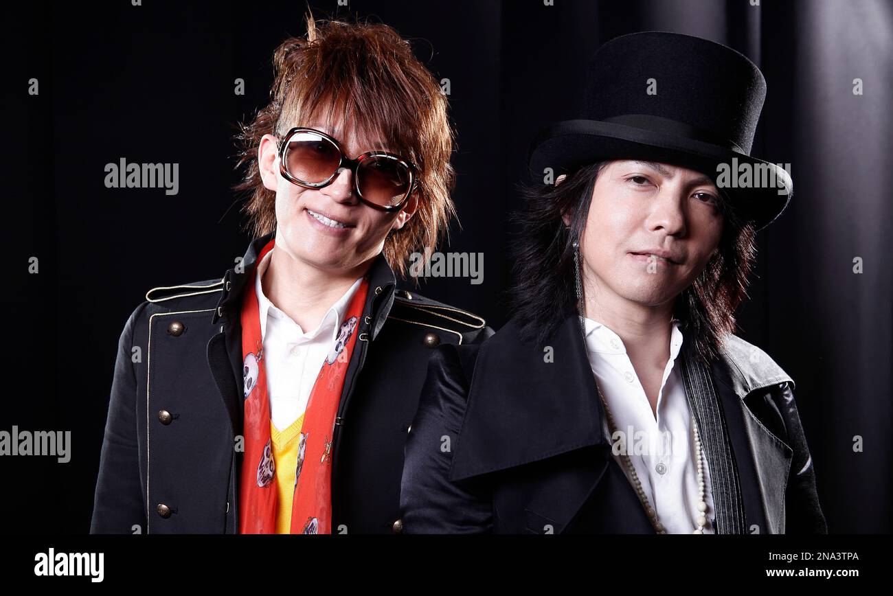 Members of the Japanese band 'L'arc En Ciel' tetsuya, left and hyde ...