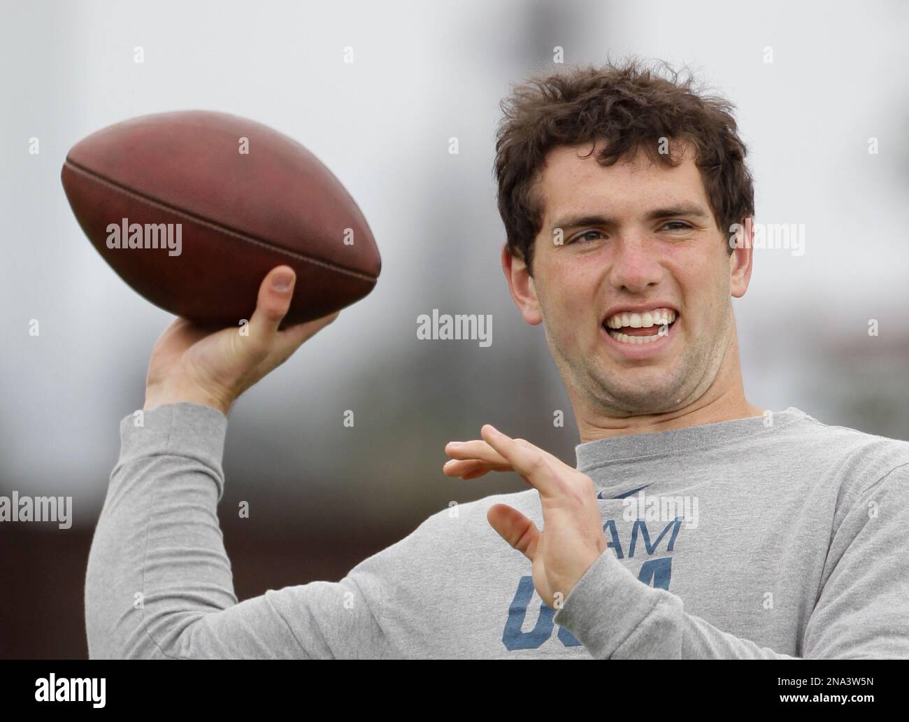 Stanford quarterback Andrew Luck during Stanford football Pro Day on ...