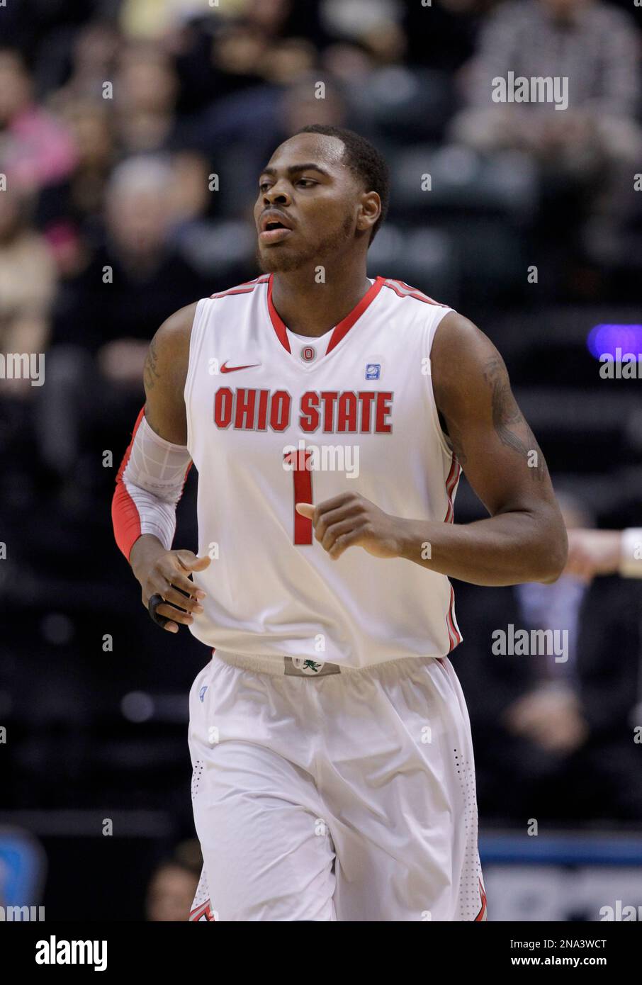 Ohio State forward Deshaun Thomas (1) is seen in the first half of an ...