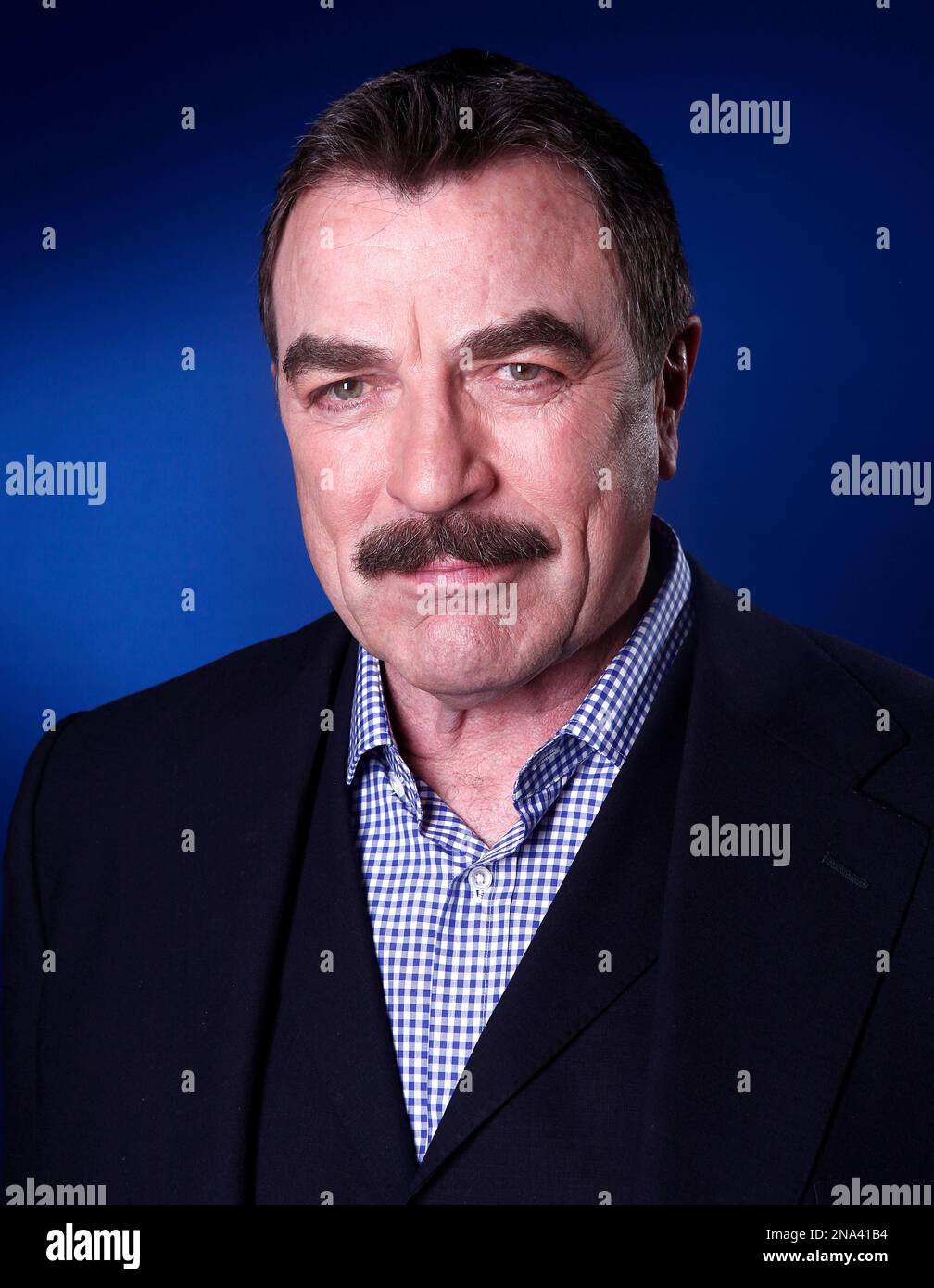 Actor Tom Selleck poses for a portrait Mar. 21, 2012 in New York. (AP ...