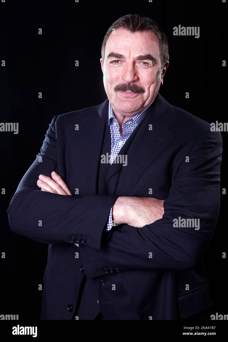 Actor Tom Selleck poses for a portrait Mar. 21, 2012 in New York. (AP ...