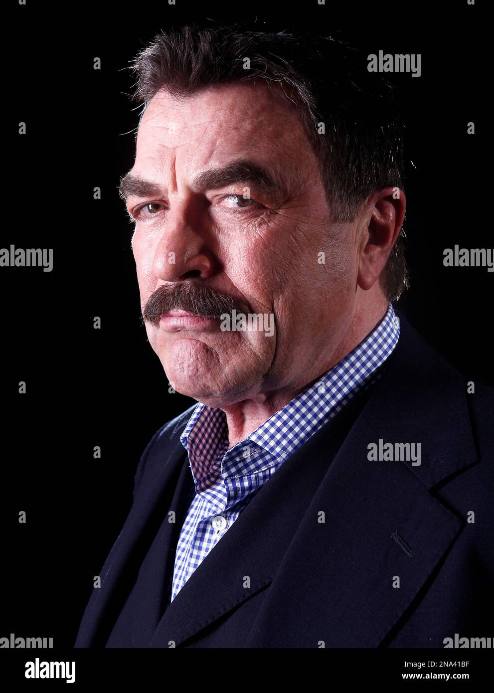 Actor Tom Selleck poses for a portrait Mar. 21, 2012 in New York. (AP ...