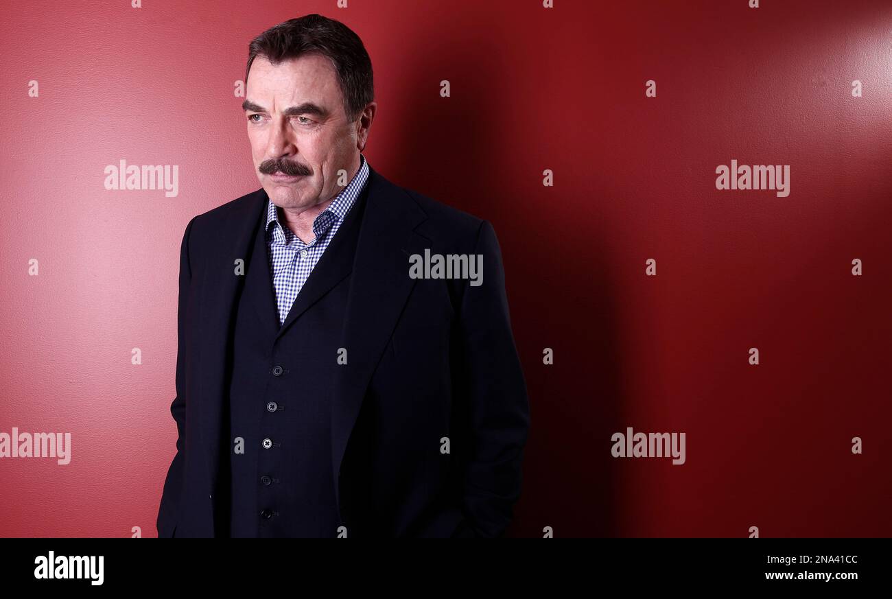 Actor Tom Selleck poses for a portrait Mar. 21, 2012 in New York. (AP ...