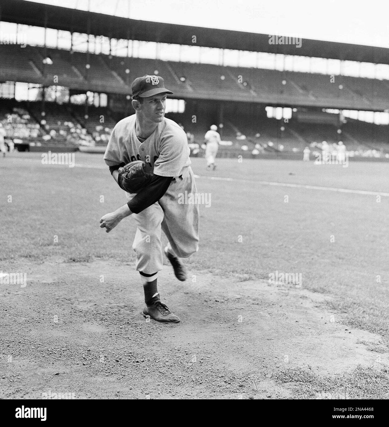 FILE - In this June 9, 1949 file photo, Boston Red Sox pitcher Mel ...
