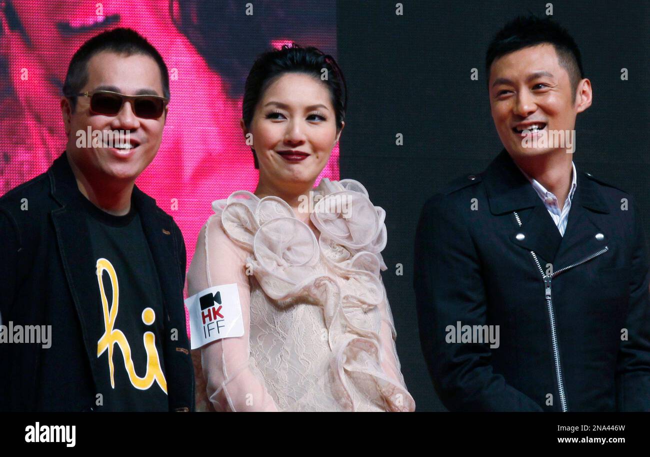 From left, Hong Kong director Pang Ho-cheung, actress Miriam Yeung and ...