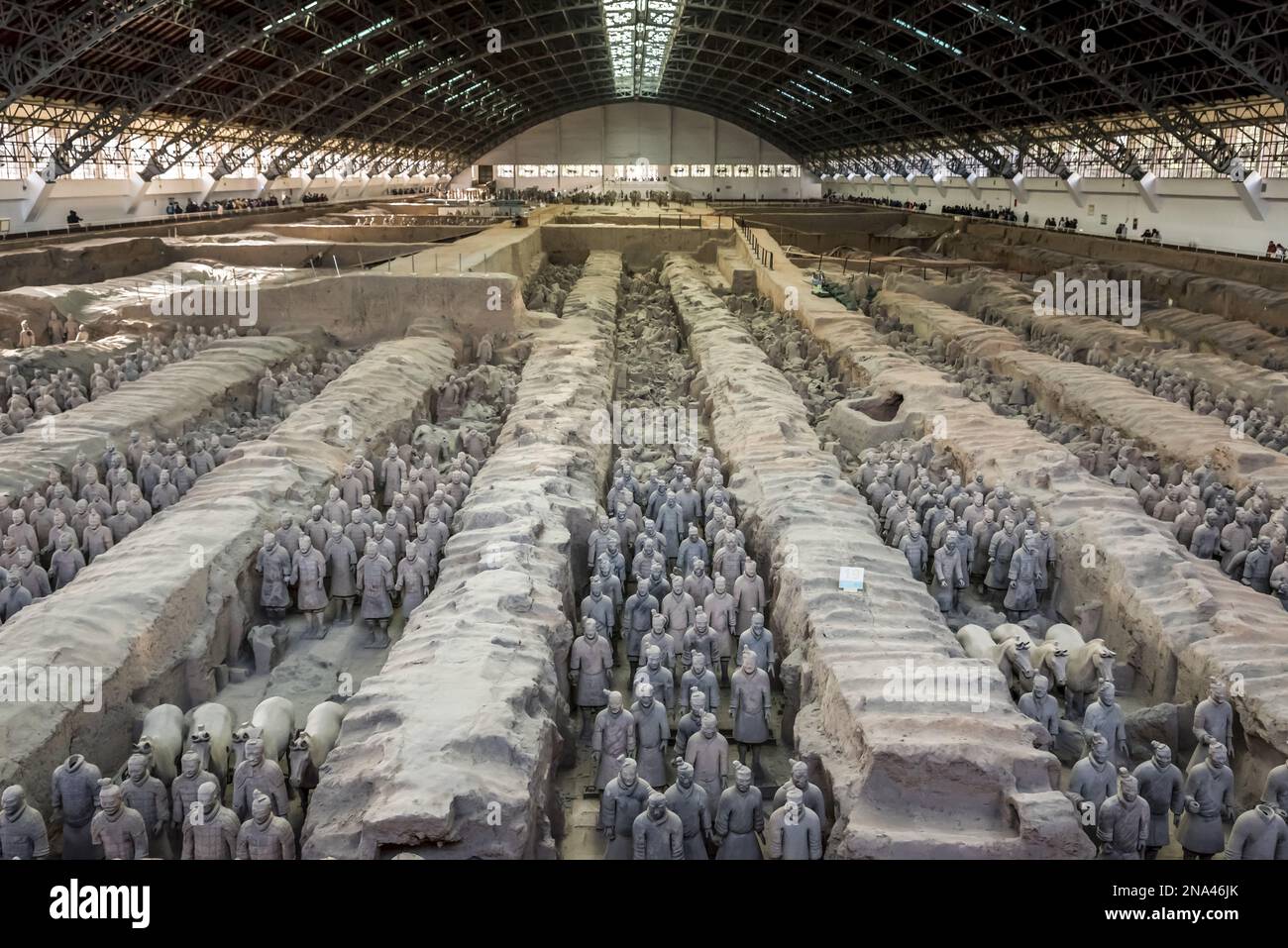 Terracotta Army, a collection of terracotta sculptures depicting the ...