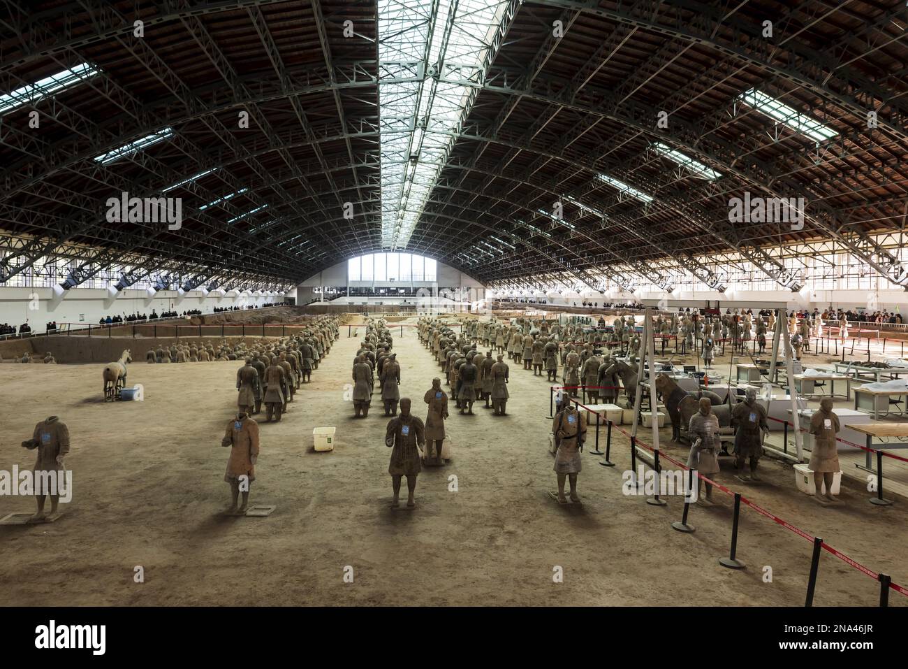 Terracotta Army, a collection of terracotta sculptures depicting the ...