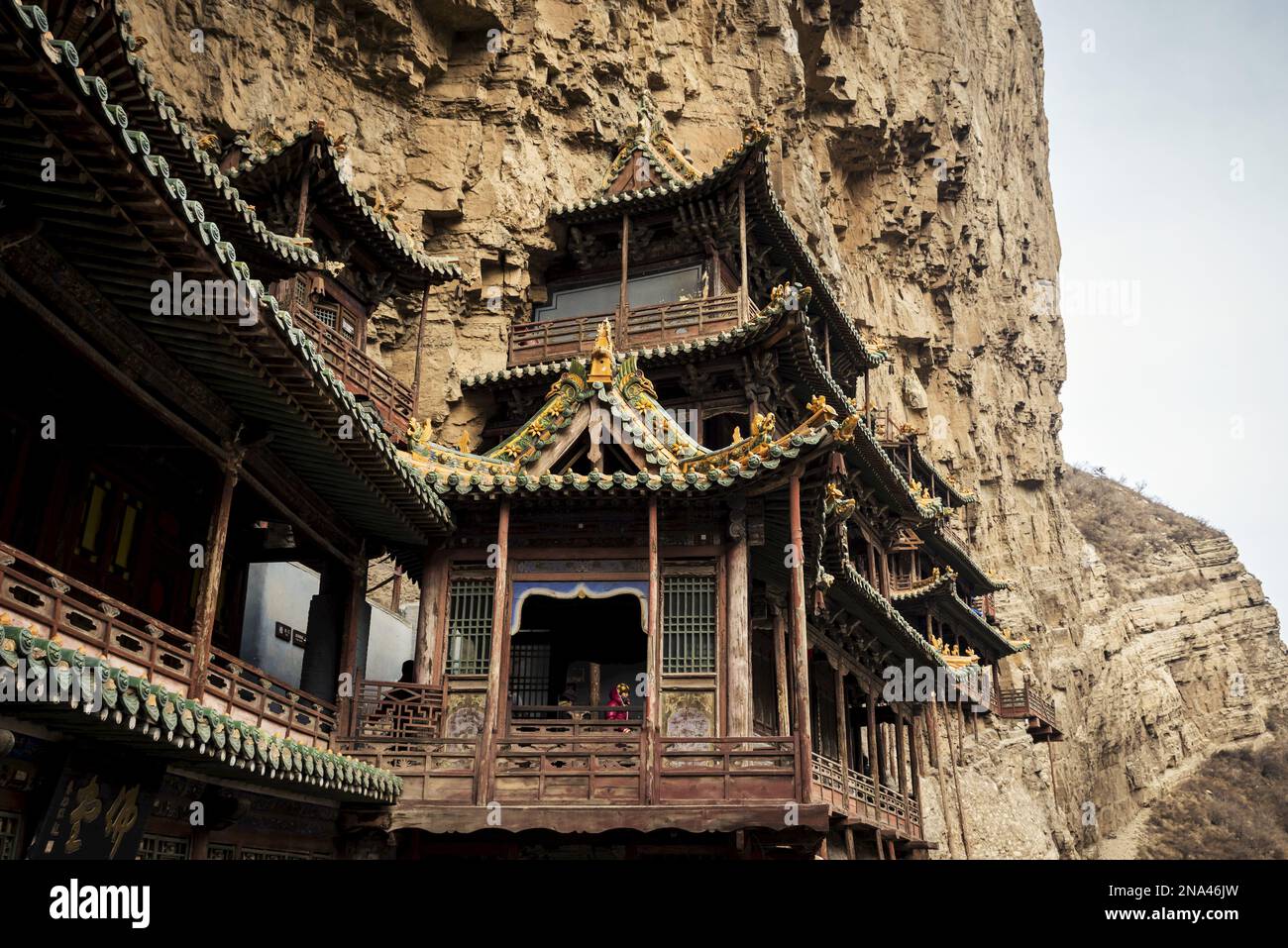 The Hanging Temple, also known as Hanging Monastery or Xuankong Temple ...