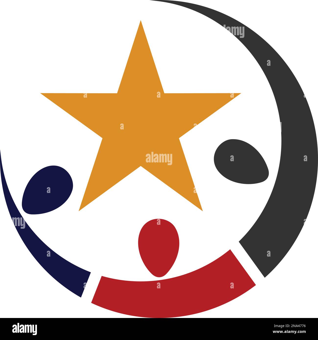 Teamwork concept logo template Icon Illustration Brand Identity ...