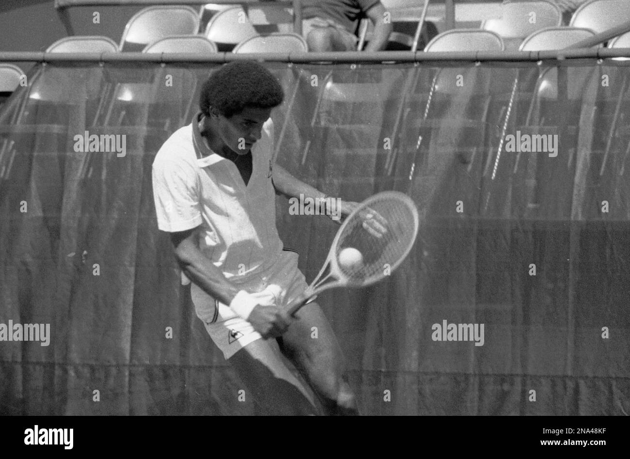 Tennis player Yannick Noah at the U.S. Open Tennis Tournament in ...