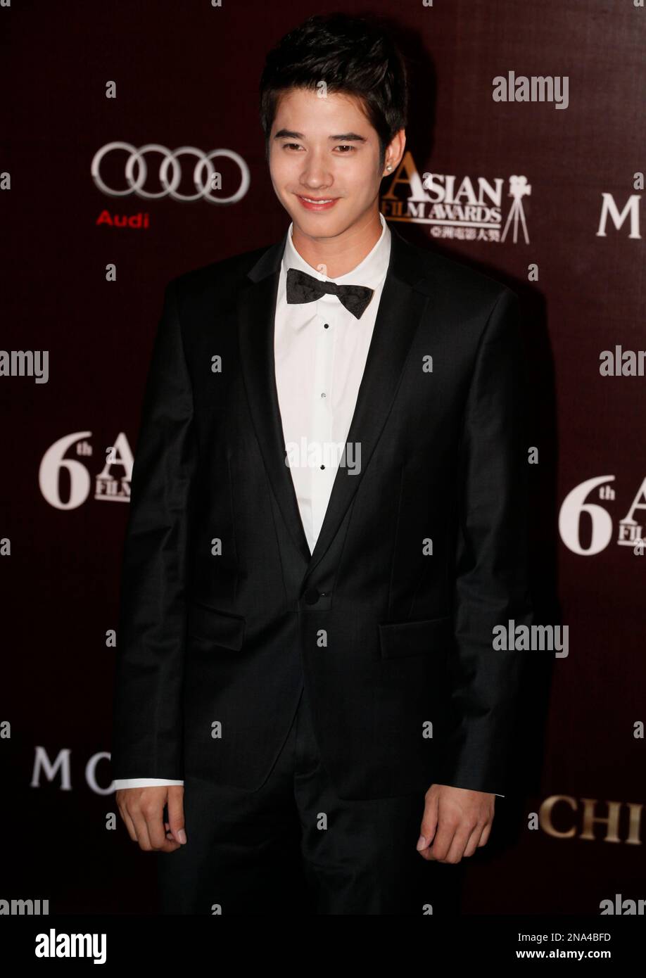 Thailand actor Mario Maurer poses on the red carpet of the Asian Film ...