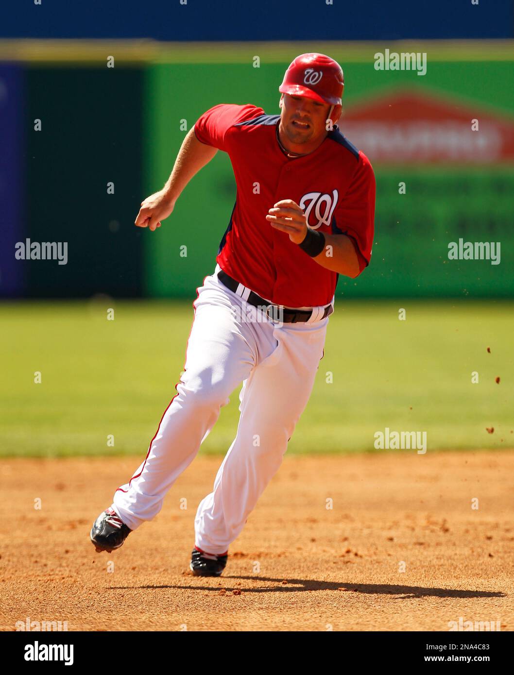 Washington Nationals Tyler Moore runs the bases against the Detroit ...