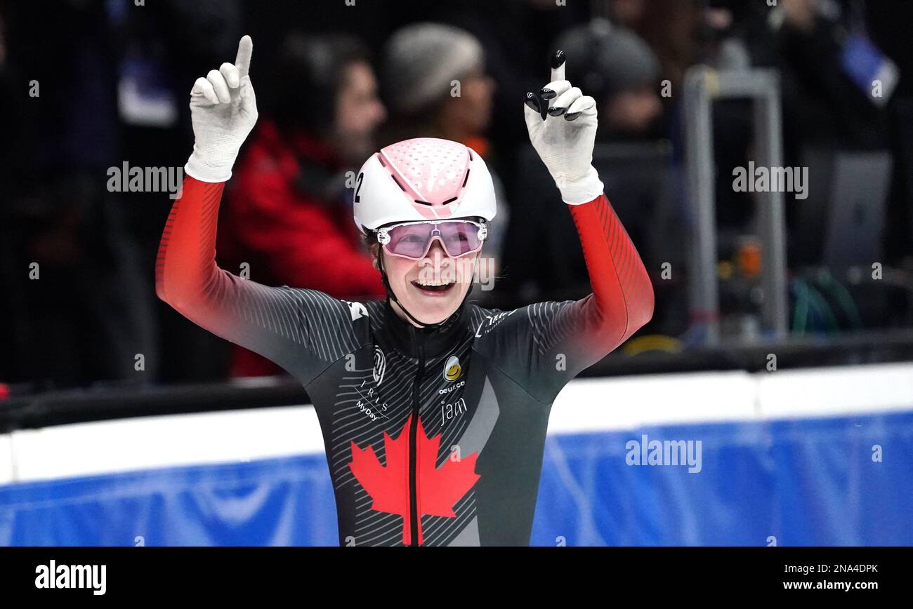 Kim Boutin (CAN) for team Canada on the 3000m relay women finals during ...