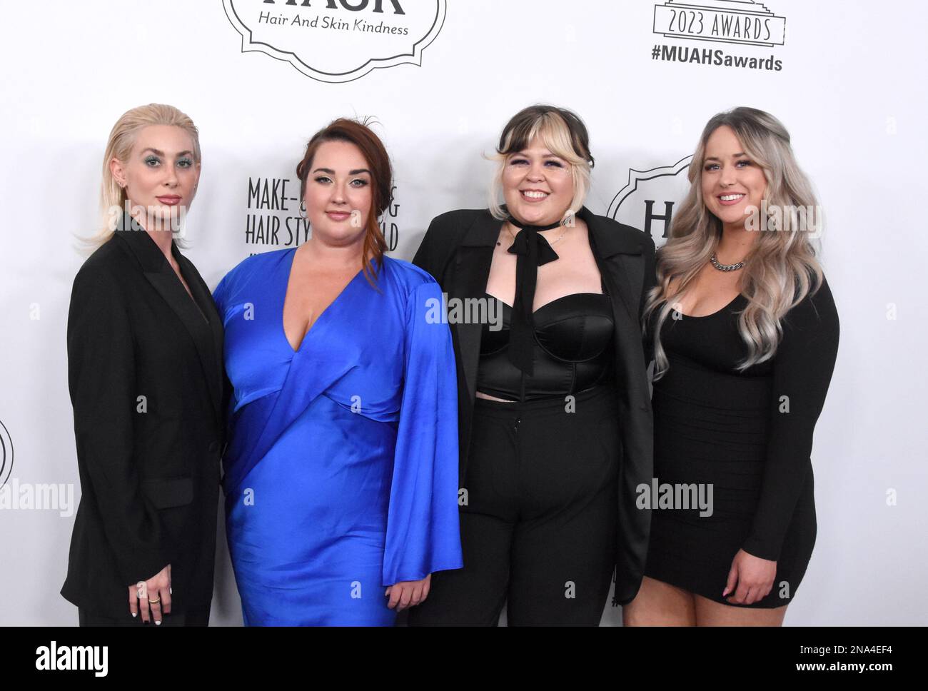 Beverly Hills, California, USA 11th February 2023 (L-R) Hair Stylists ...