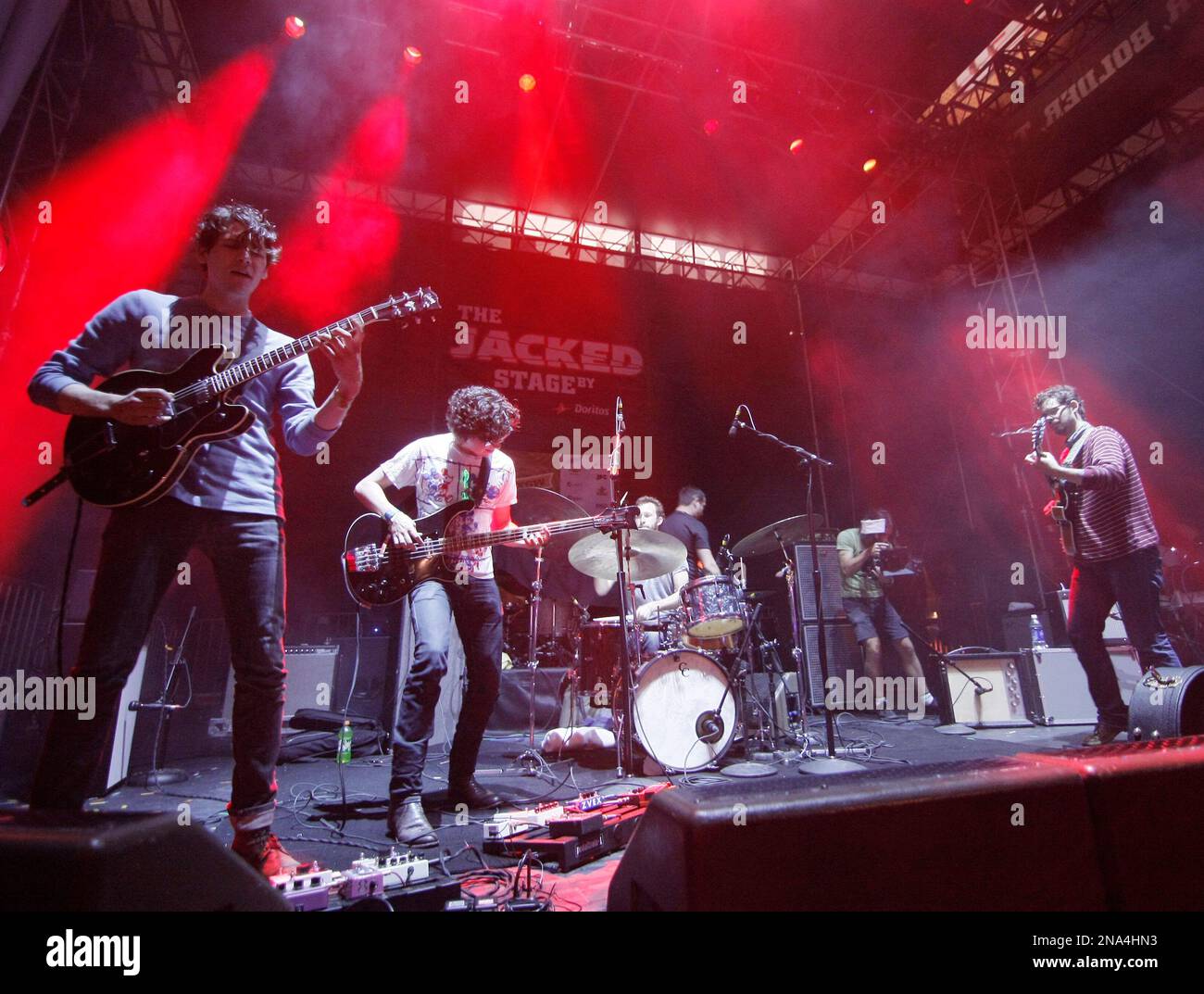 American rock band White Denim performs at The JACKED Stage by Doritos ...