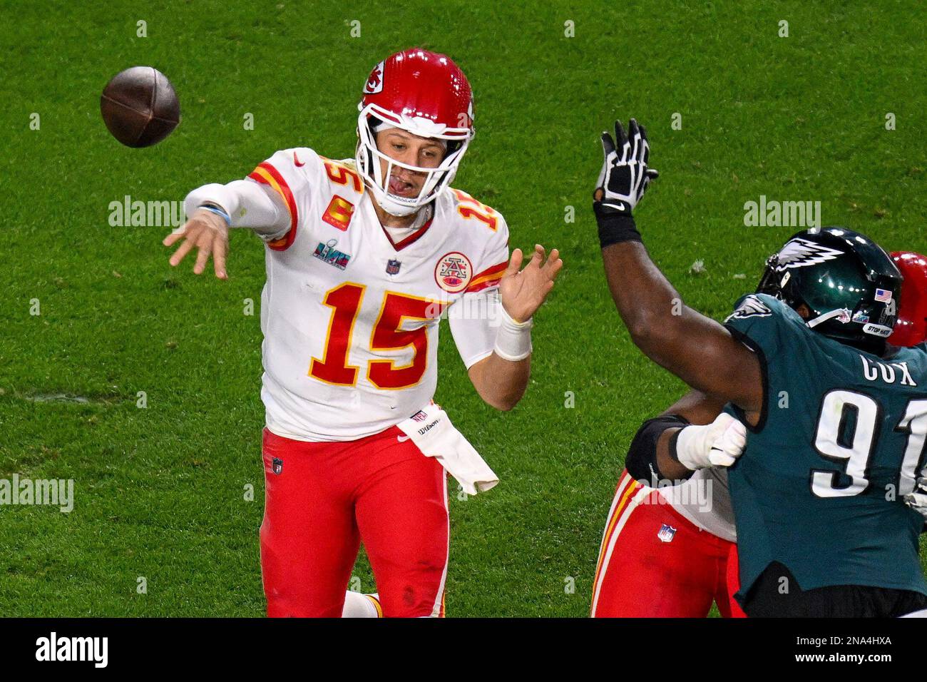 Glendale, United States. 12th Feb, 2023. Kansas City Chiefs quarterback ...